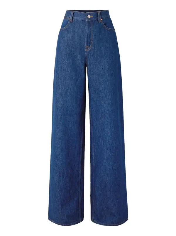 Gucci Mid-rise Wide-leg Jeans - Blue
