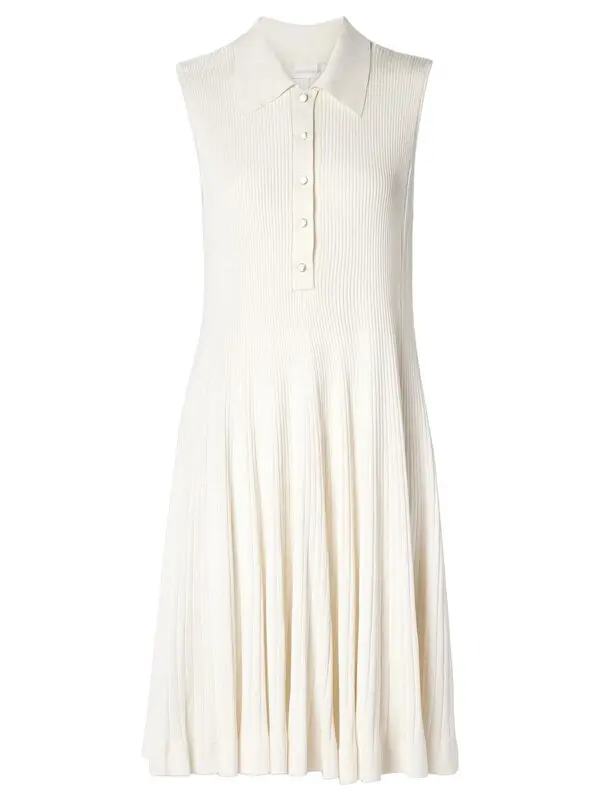 Zimmermann Ribbed-knit Mini Dress - Off-white
