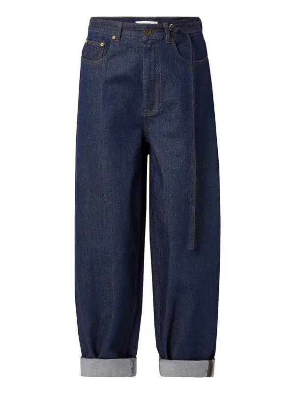 Zimmermann Illuminate High-rise Barrel-leg Jeans - Blue