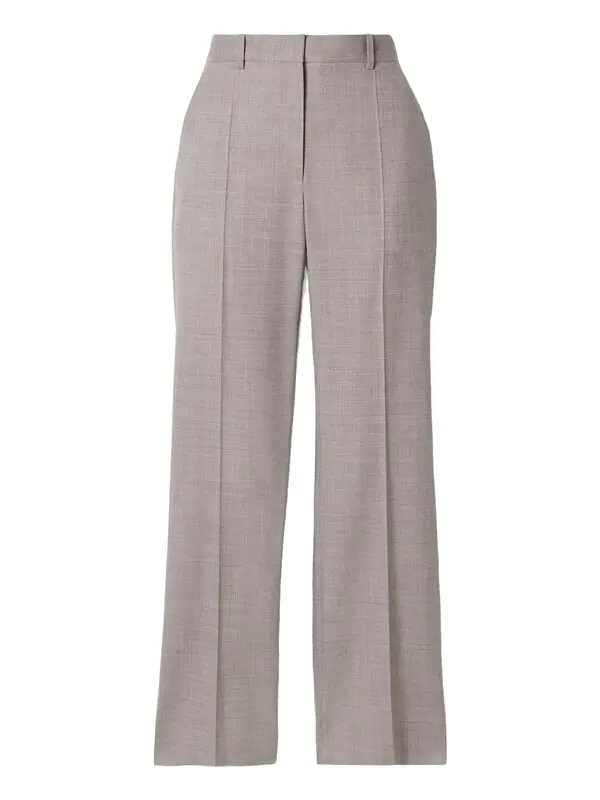 THE ROW Diane Wool-blend Straight-leg Pants - Brown