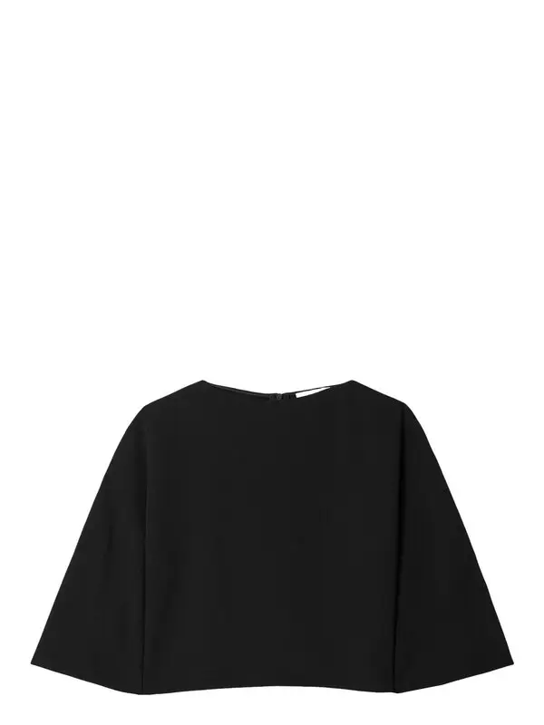 THE ROW Faurelle Cropped Top - Black