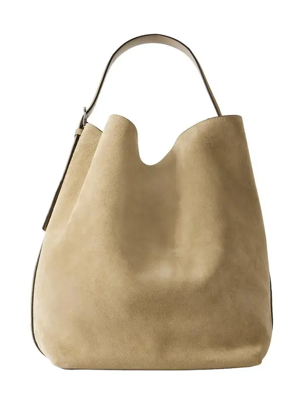 TOTEME Suede Tote Bag - Neutrals