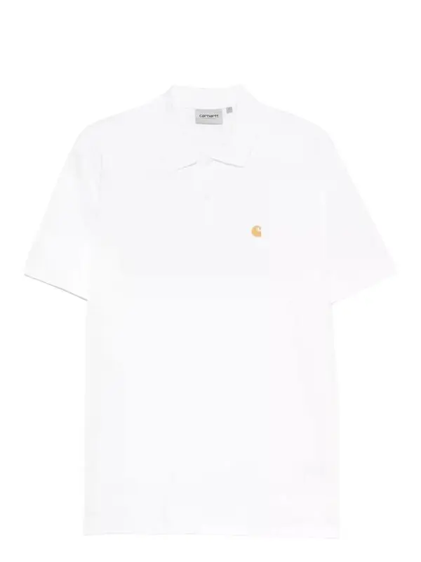 Carhartt Work In Progress Logo-embroidered Polo Shirt - White