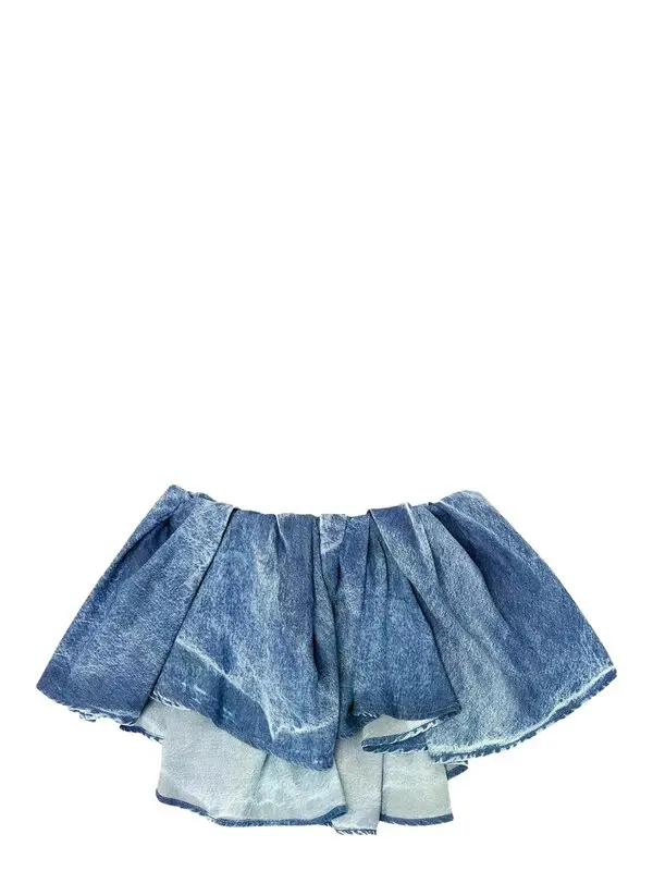 DIESEL Asymmetric Denim Skirt - Blue