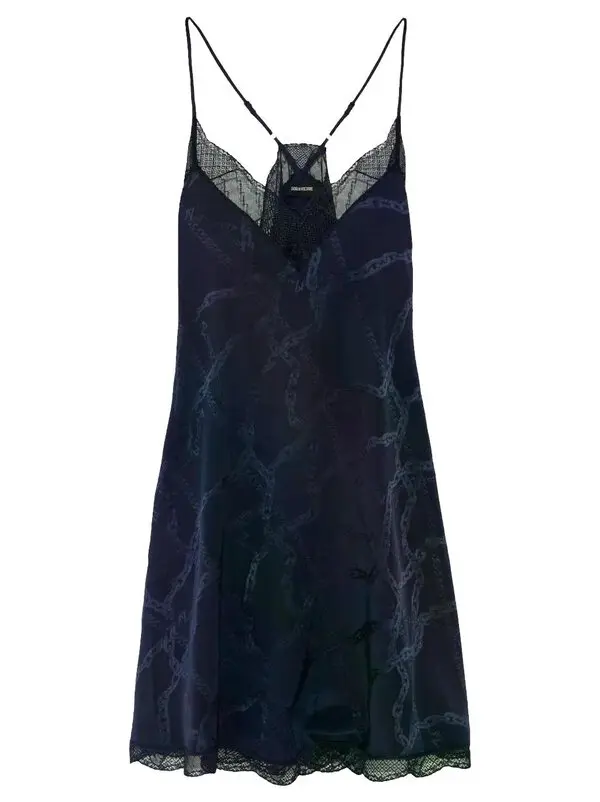 Zadig&Voltaire Risty Mini Dress - Blue