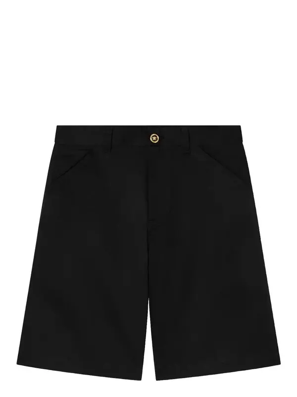 Versace Gabardine Cargo Shorts - Black