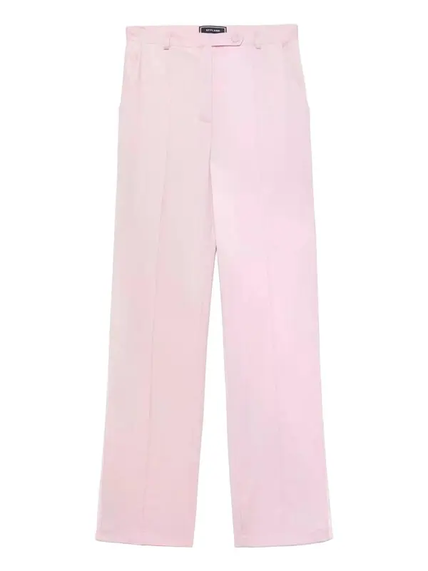 STYLAND Grosgrain-stripe Trousers - Pink