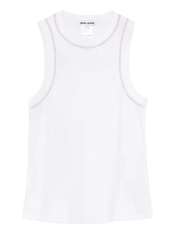 Dkny Stud-detailing Tank Top - White