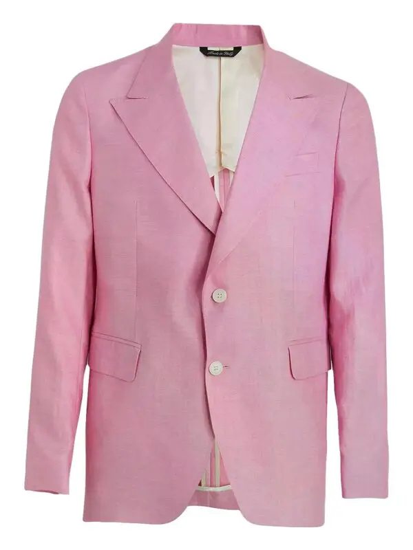 Brian Dales Single-breasted Blazer - Pink