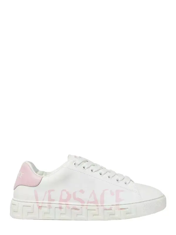 Versace Greca Logo-print Sneakers - White