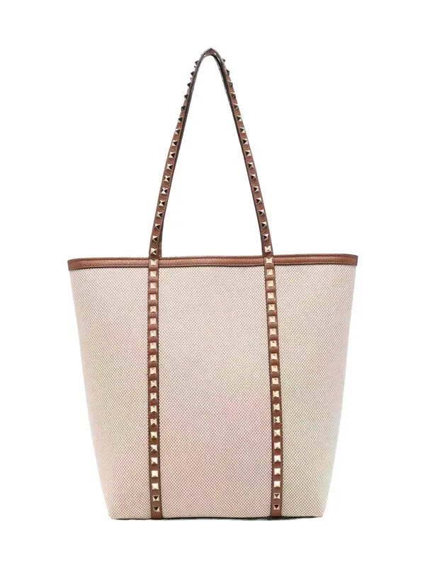 Valentino Garavani Stud-embellished Tote Bag - Brown