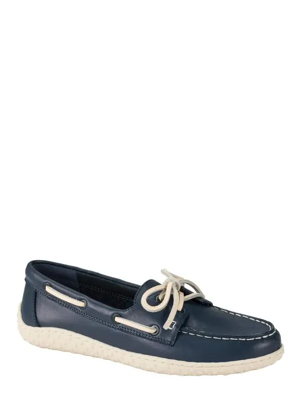 BARETRAPS Beverlie Boat Shoe - Navy Leather