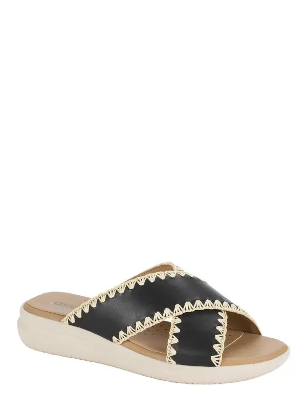 BARETRAPS Dolinda Slide Sandal - Black Leather