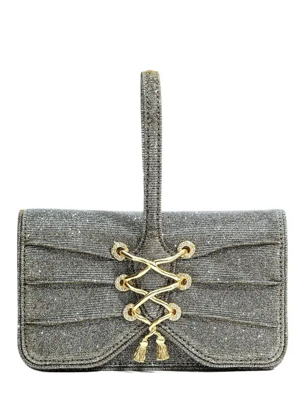 Alexis Bittar Lace-up Wristlet - Disco Gold