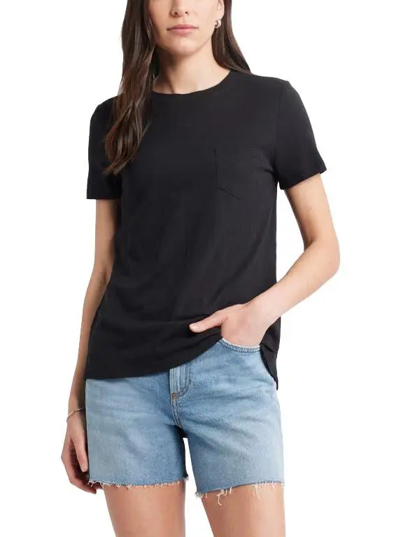 Caslon Cotton & Modal T-shirt - Black