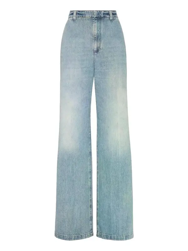 Brunello Cucinelli High-rise Wide-leg Jeans - Blue