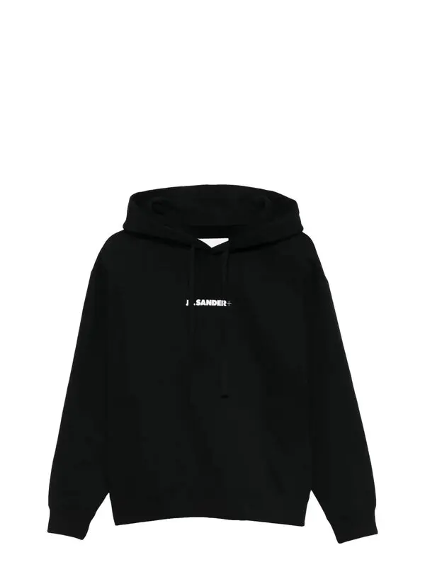 JIL SANDER Logo-print Hoodie - Black