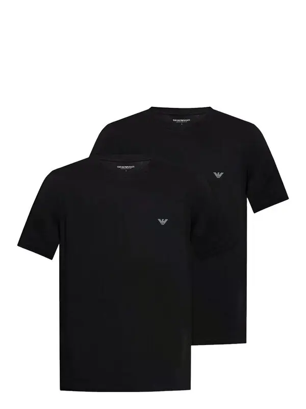 Emporio Armani Logo-print T-shirt - Black