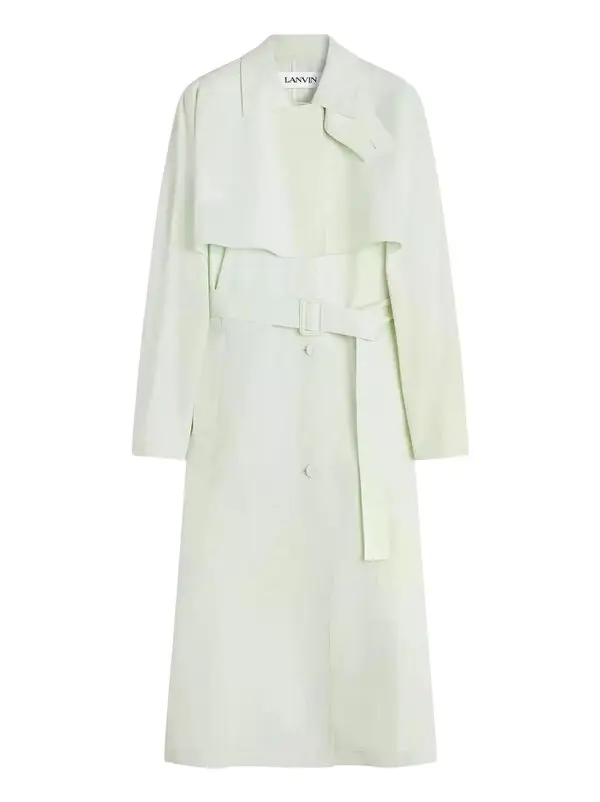 LANVIN Belted Trench Coat - White