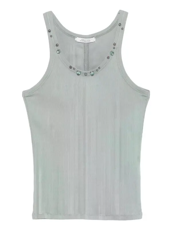 Dorothee Schumacher Embellished Tank Top - Green