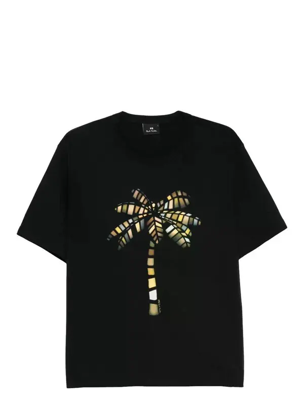 Paul Smith Palm Tree-print T-shirt - Black