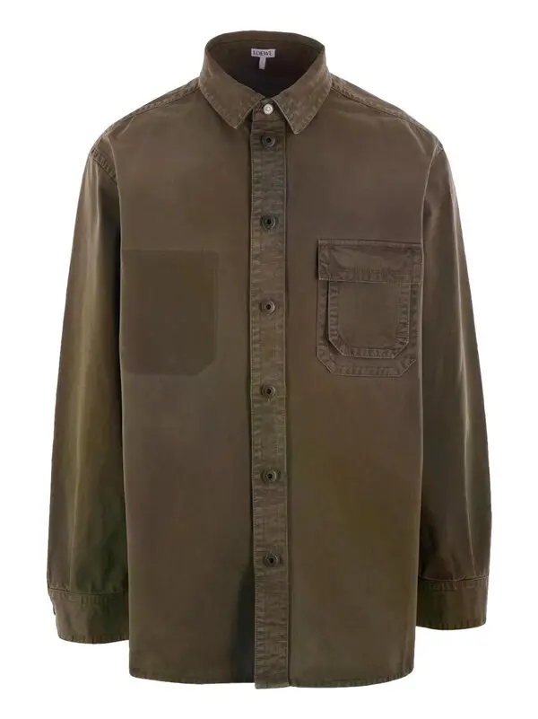 Loewe Denim Shirt Jacket - Green