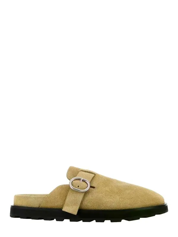 JIL SANDER Suede Slippers - Neutrals