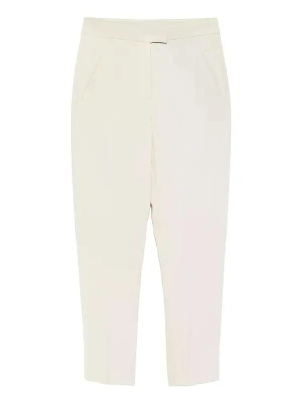 Patrizia Pepe Fly-motif Trousers - Neutrals