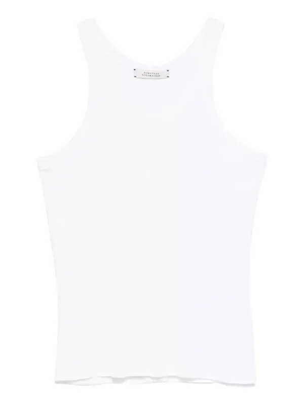 Dorothee Schumacher Ribbed Tank Top - White