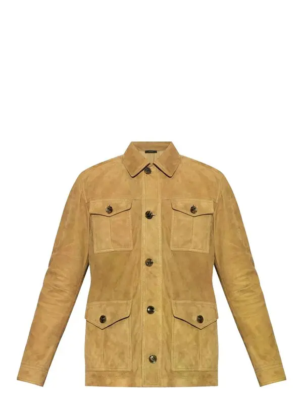 TOM FORD Suede Jacket - Neutrals