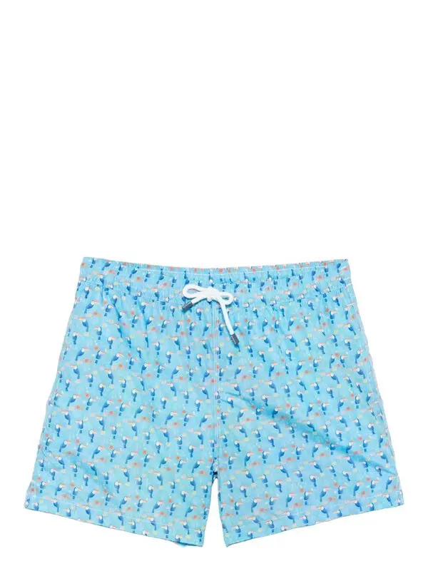 Fedeli Madeira Swim Shorts - Blue