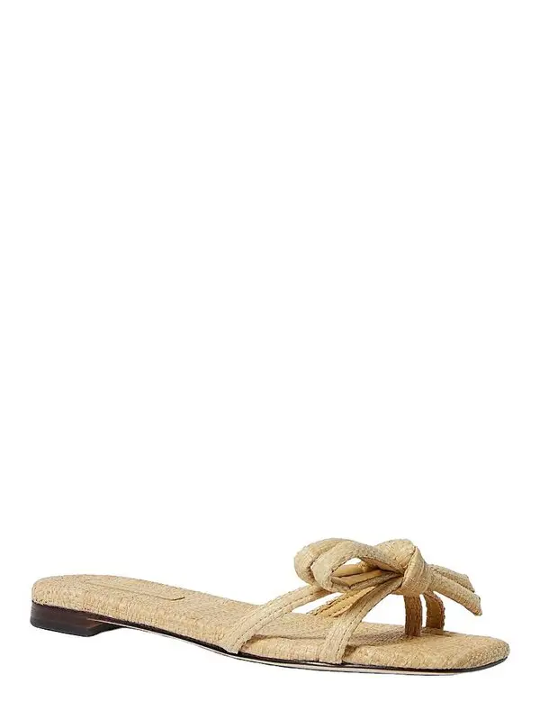 LOEFFLER RANDALL Hadley Raffia Sandals - Natural