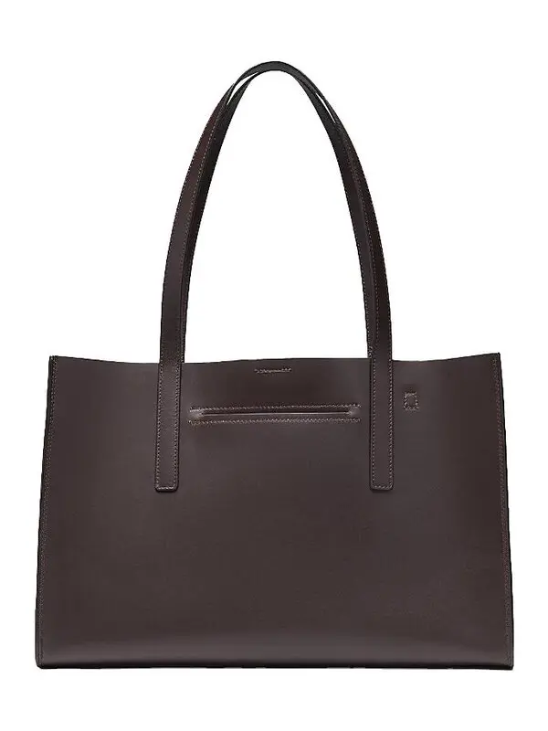 HYER GOODS The Tolentino Tote - Dark Chocolate