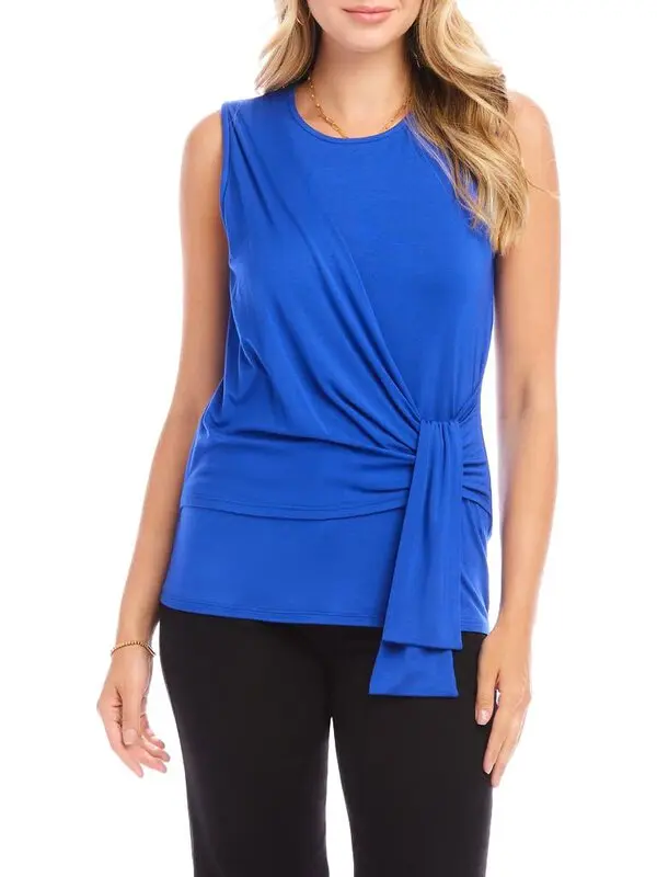 Karen Kane Drape Side Tank - Royal