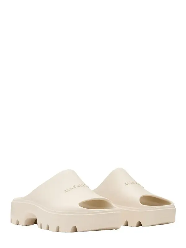 ALLSAINTS Eclipse Platform Slide Sandal - Chalk White