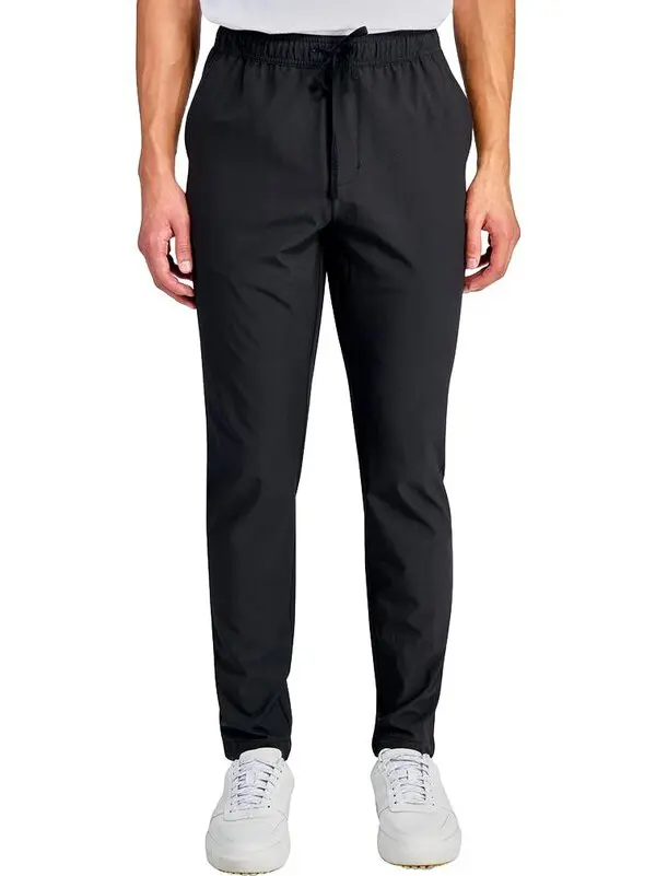 CON.STRUCT Slim Fit Eagle Recycled Jogger Golf Pants - Black