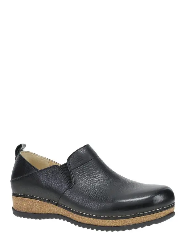 Dansko Meara Milled Leather Clog - Black