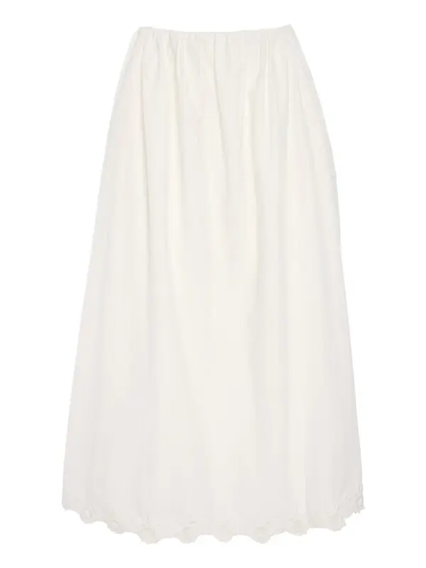 Posse Antoinette Cotton Skirt - White