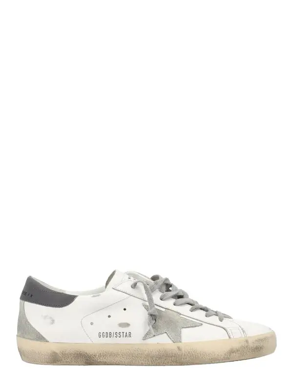 Golden Goose Super-star Leather Sneaker - White Dark Grey