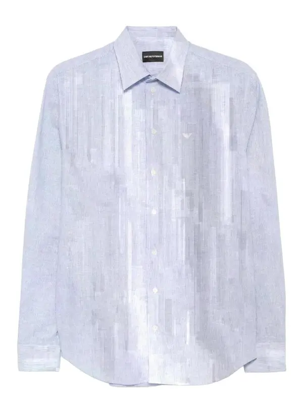 Emporio Armani Striped Shirt - Blue