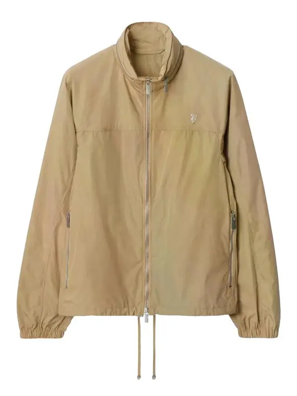 Burberry Logo-badge Jacket - Neutrals