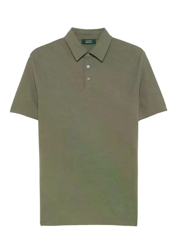 ZANONE Organic-cotton Polo Shirt - Green
