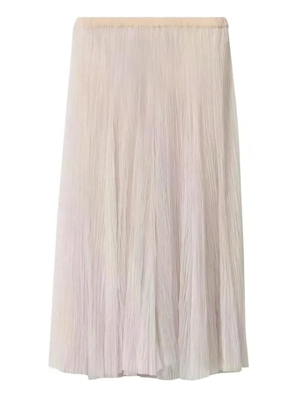 Fabiana Filippi Plissé Midi Skirt - Pink