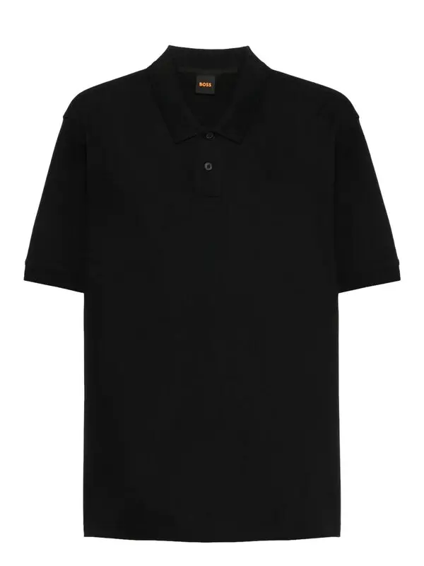 BOSS Logo-embroidered Polo Shirt - Black