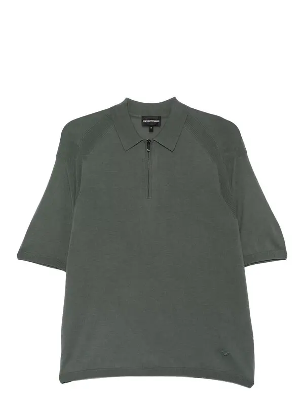 Emporio Armani Fine-knit Polo Shirt - Green
