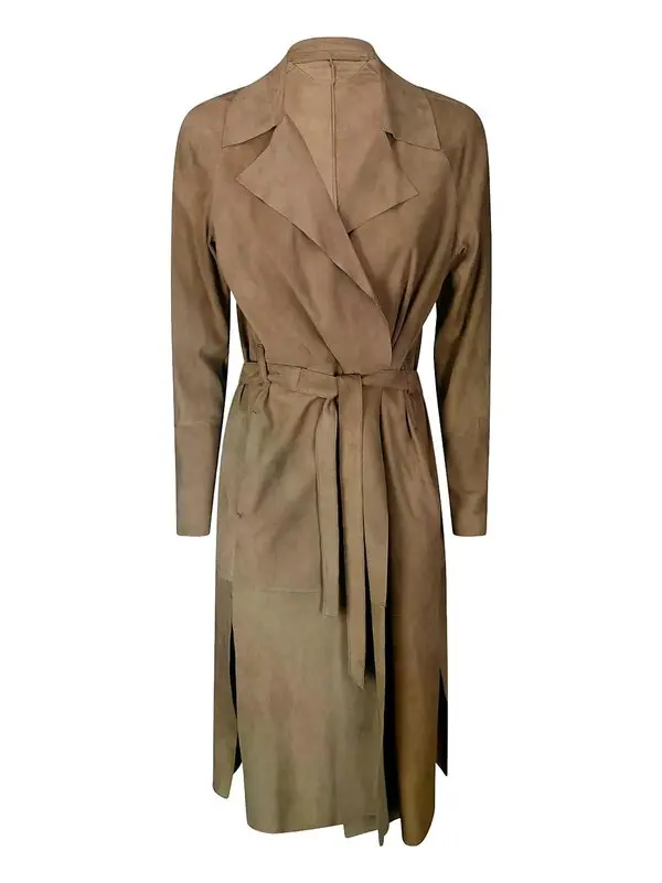 SALVATORE SANTORO Suede Coat - Neutrals