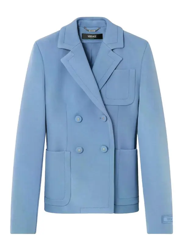 Versace Double-breasted Blazer - Blue