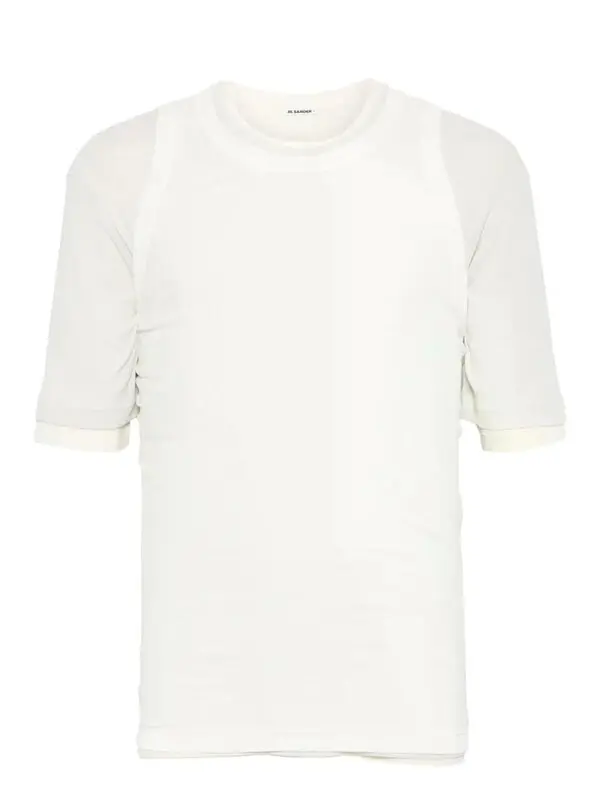 JIL SANDER Shortsleeved T-shirt Set - White
