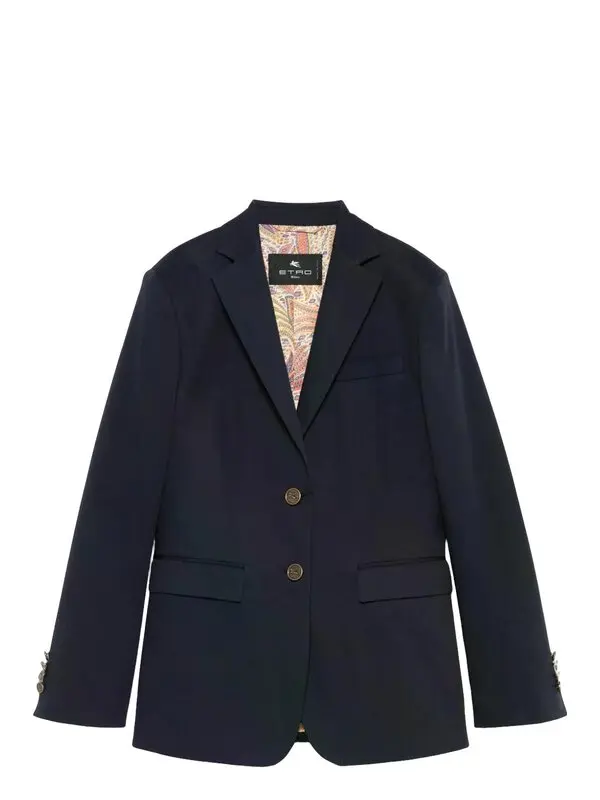 Etro Gabardine Blazer - Blue