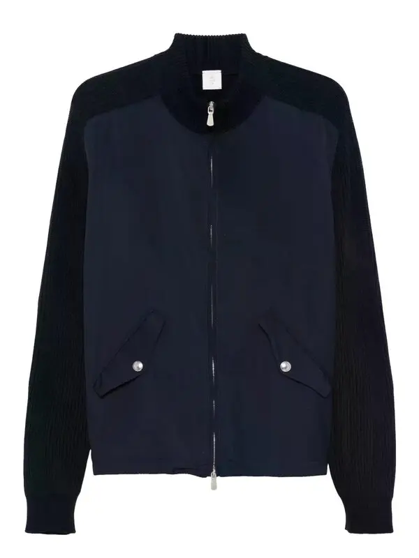 Eleventy Panelled Jacket - Blue